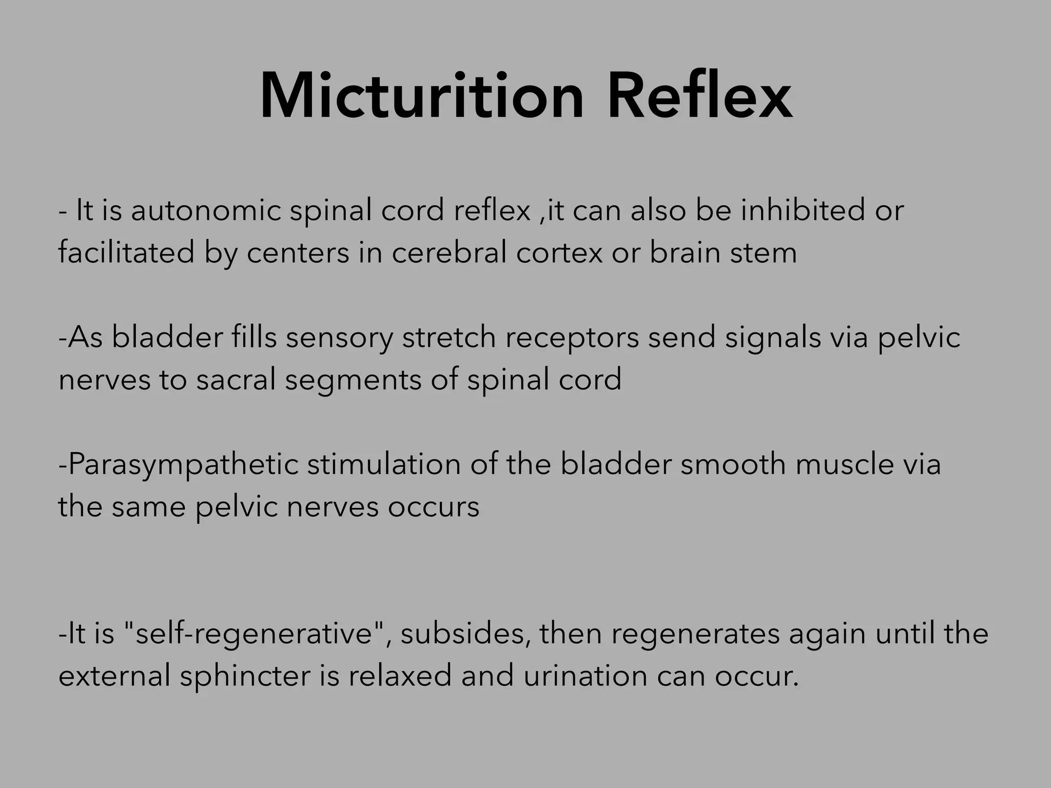 Micturition and micturition reflex in human | PDF