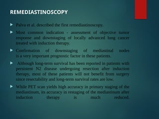 Mediastinal anatomy and staging (Invasive & Non Invasive) | PPTX