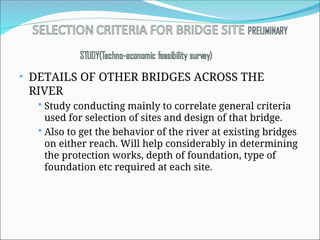 Selection Criteria of Bridges Site and Criterias.ppt