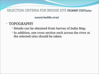 Selection Criteria of Bridges Site and Criterias.ppt