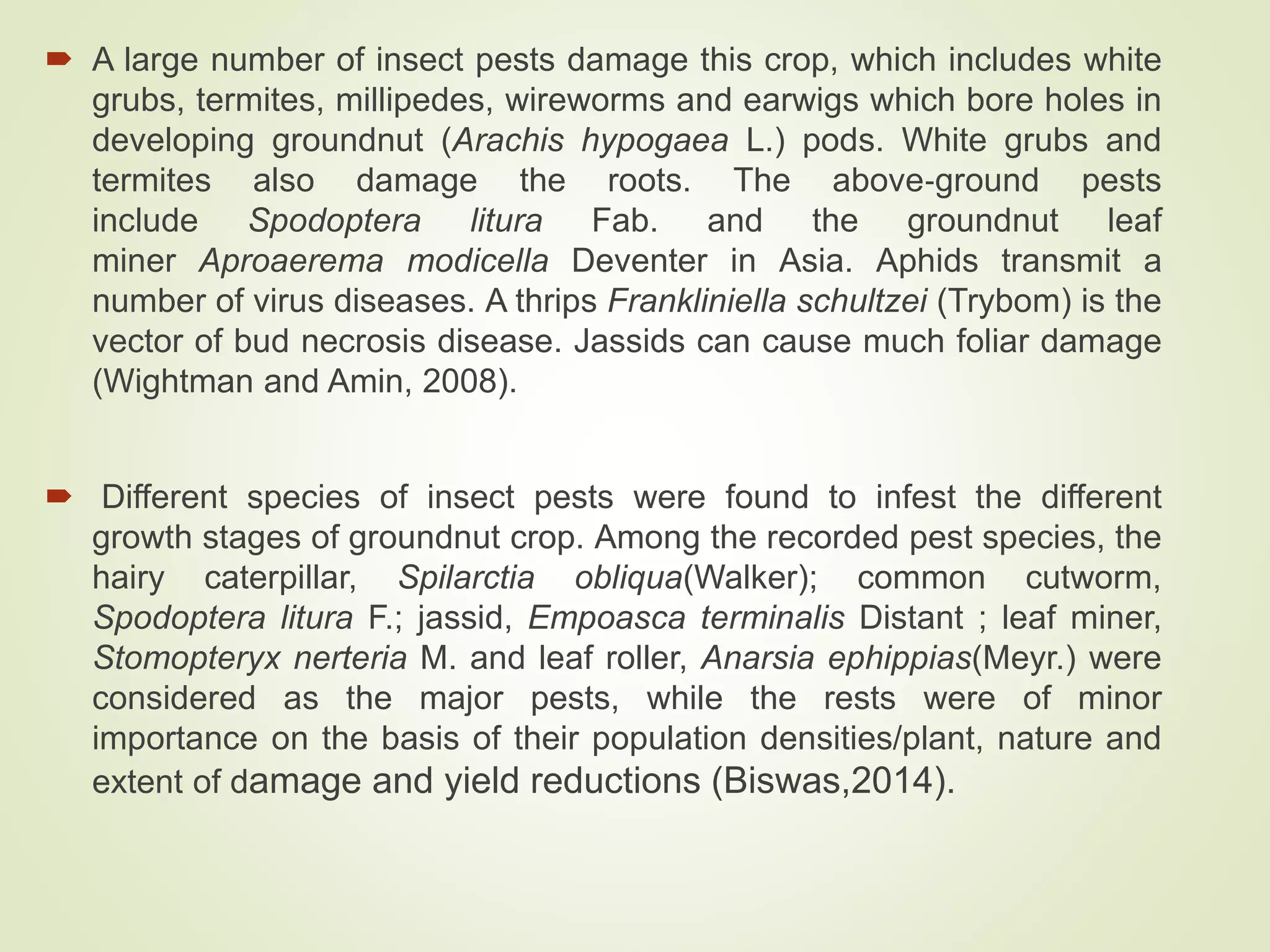 “Studies on major insect-pest of Groundnut | PPTX