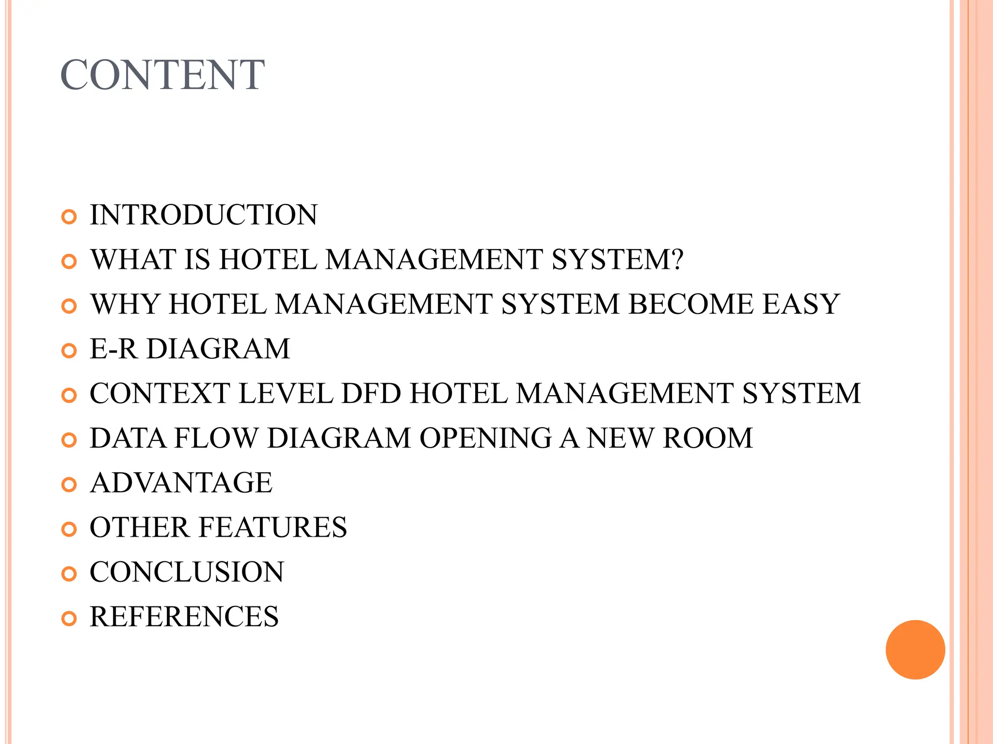 Hotel management report for the Education purpose | PPT