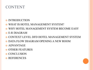 Hotel management report for the Education purpose | PPT
