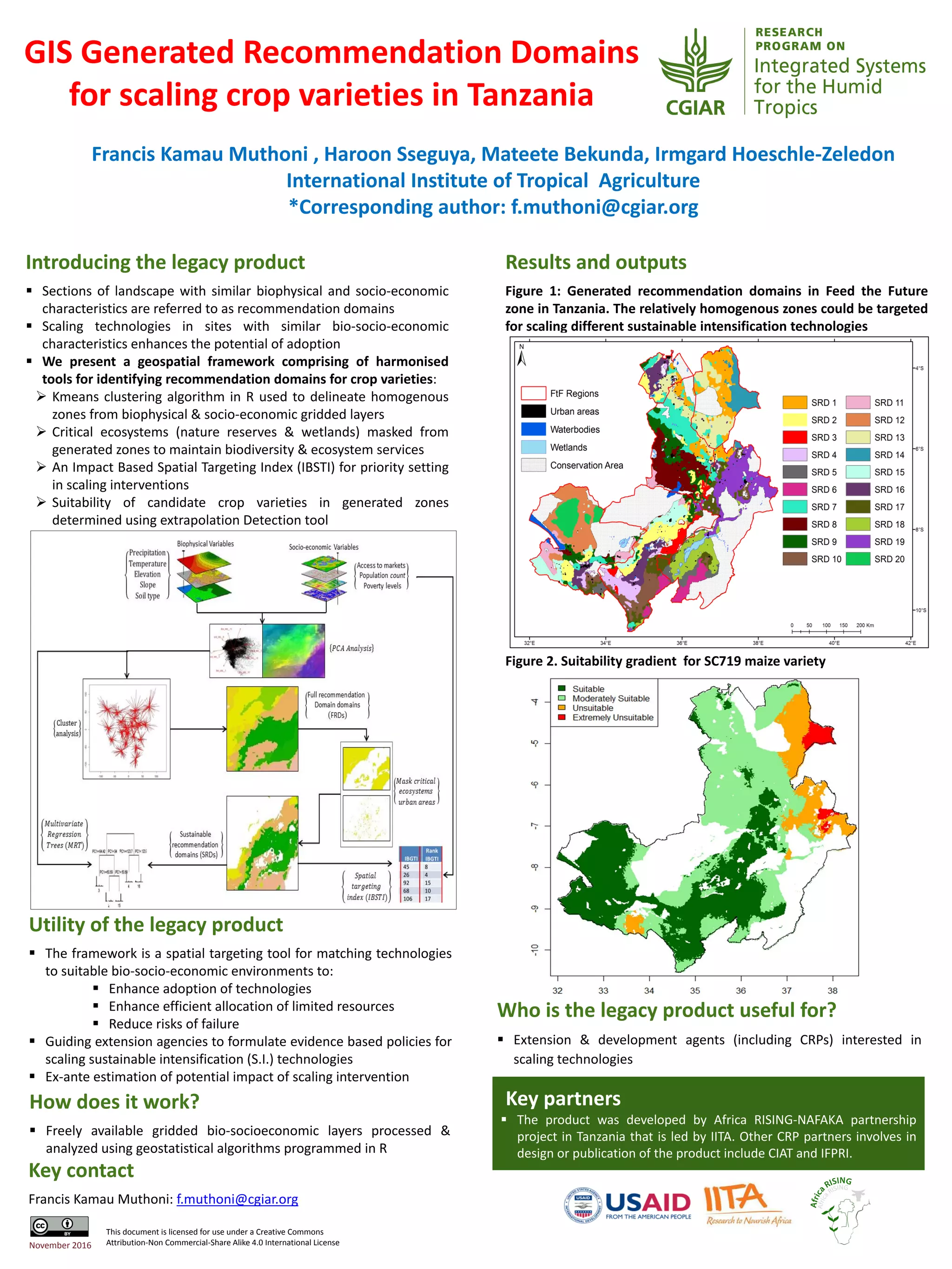 GIS generated recommendation domains for scaling crop varieties in ...