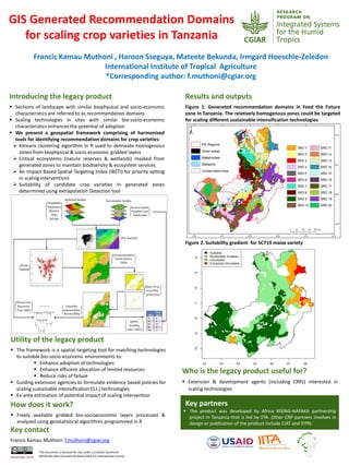 GIS generated recommendation domains for scaling crop varieties in Tanzania | PDF | Agriculture ...
