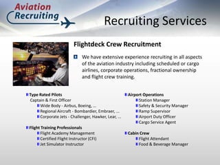 Aviation Recruiting Power Point | PPTX