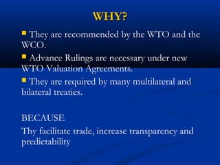 How Advance Rulings are useful tools for Single Windows | PPT ...