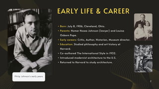 PHILIP JOHNSON The First Winner of Architecture's Nobel Prize | PDF