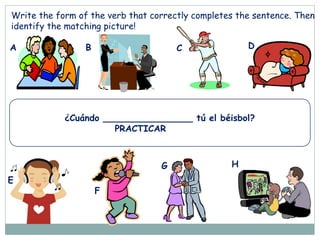 AR Present Tense WEB ppt of spanish verbs | PPTX
