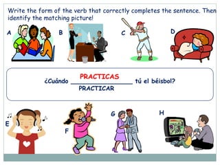 AR Present Tense WEB ppt of spanish verbs | PPT