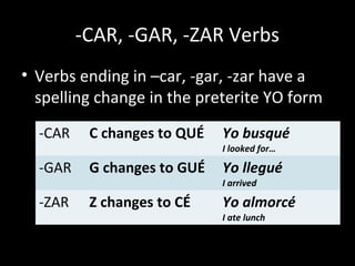 AR preterite verbs | PPT