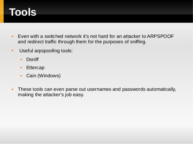 Explain what happens when you run arpspoof- - loxaforum
