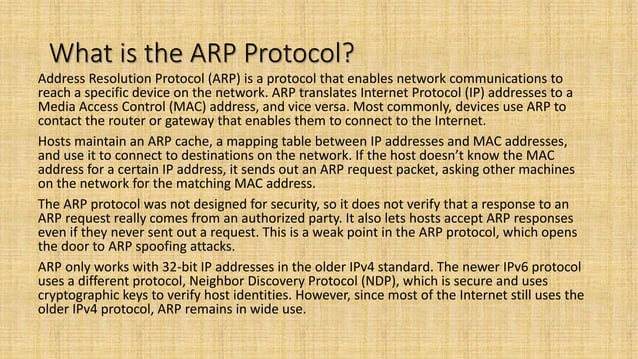 Arp Spoofingpptx 