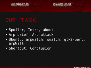 Arpwall - protect from ARP spoofing | PDF