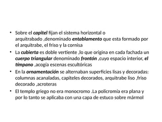 Arquitectura de grecia antigua , detalles constructivos | PPTX