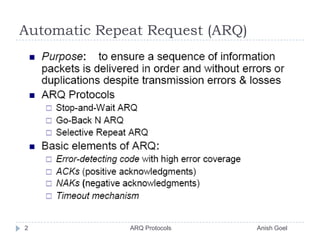 Arq Protocols | PPTX