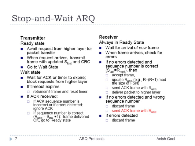 Arq Protocols | PPTX | Internet | Computing