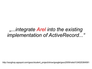 ActiveRecord Query Interface | PPT