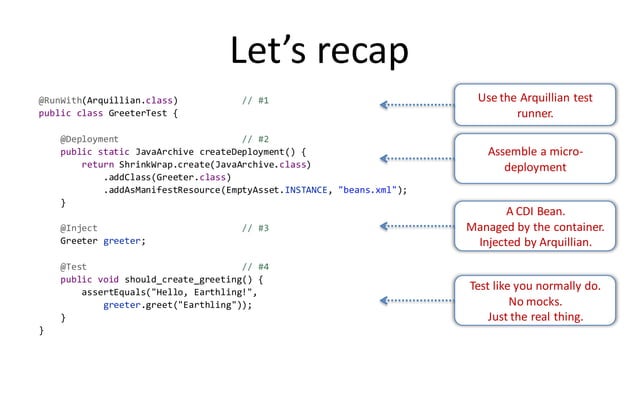 Arquillian : An introduction | PPT