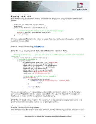 Arquillian in a nutshell | PDF | Desktop Publishing | Computer Software and Applications