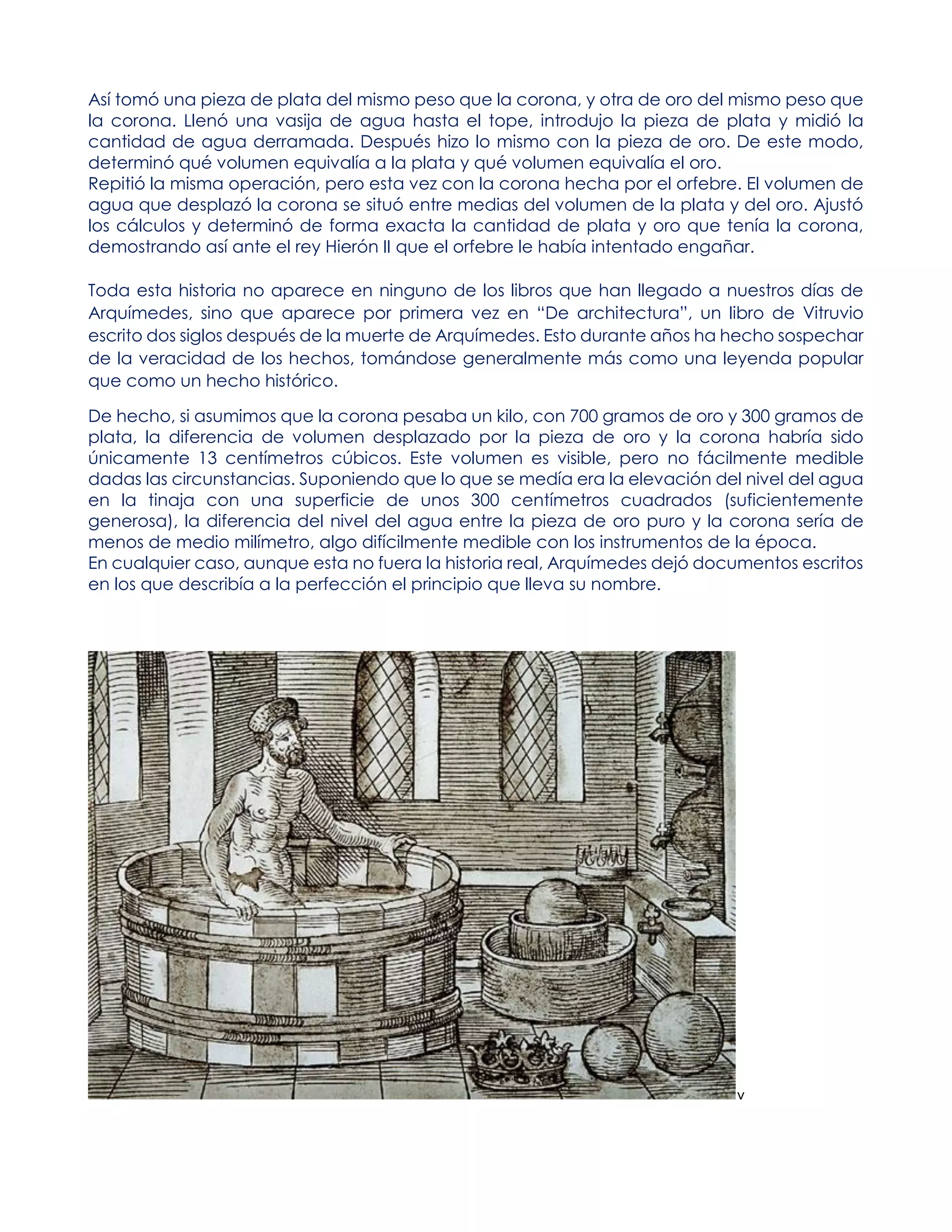 Arquimedes y la corona del rey hieron | PDF