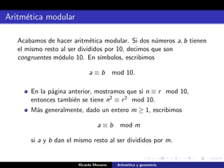 Aritmetica y Geometría | PDF