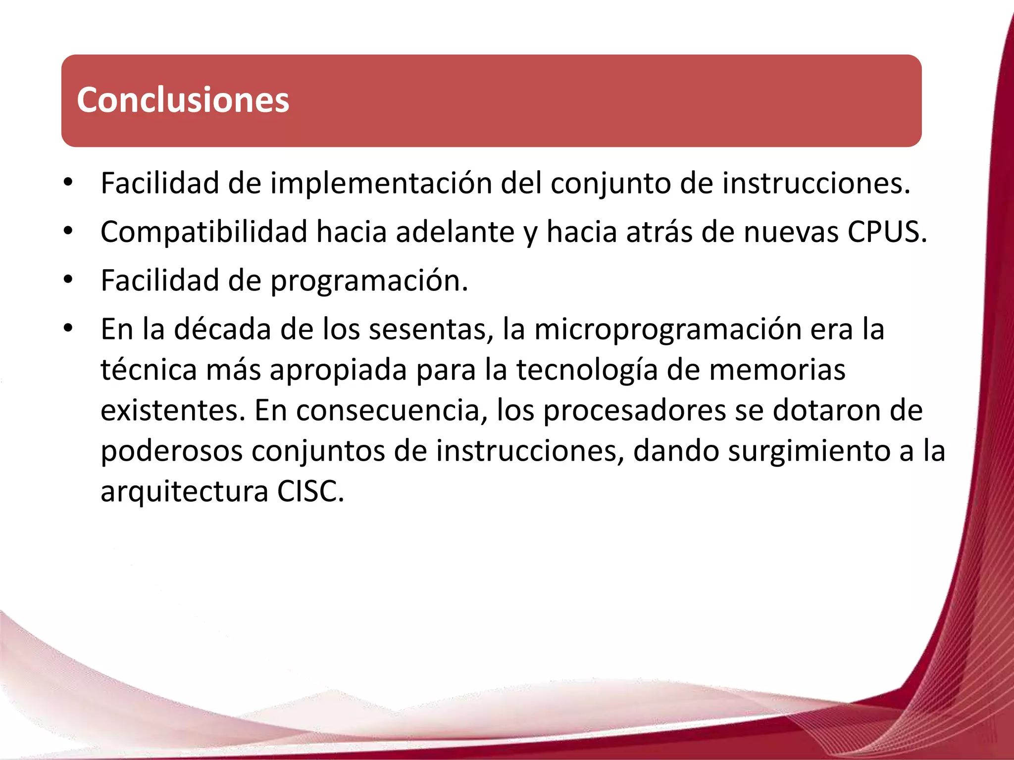 ARQUITECTURA CISC | PPT