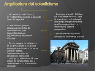Eclecticismo Arquitectura