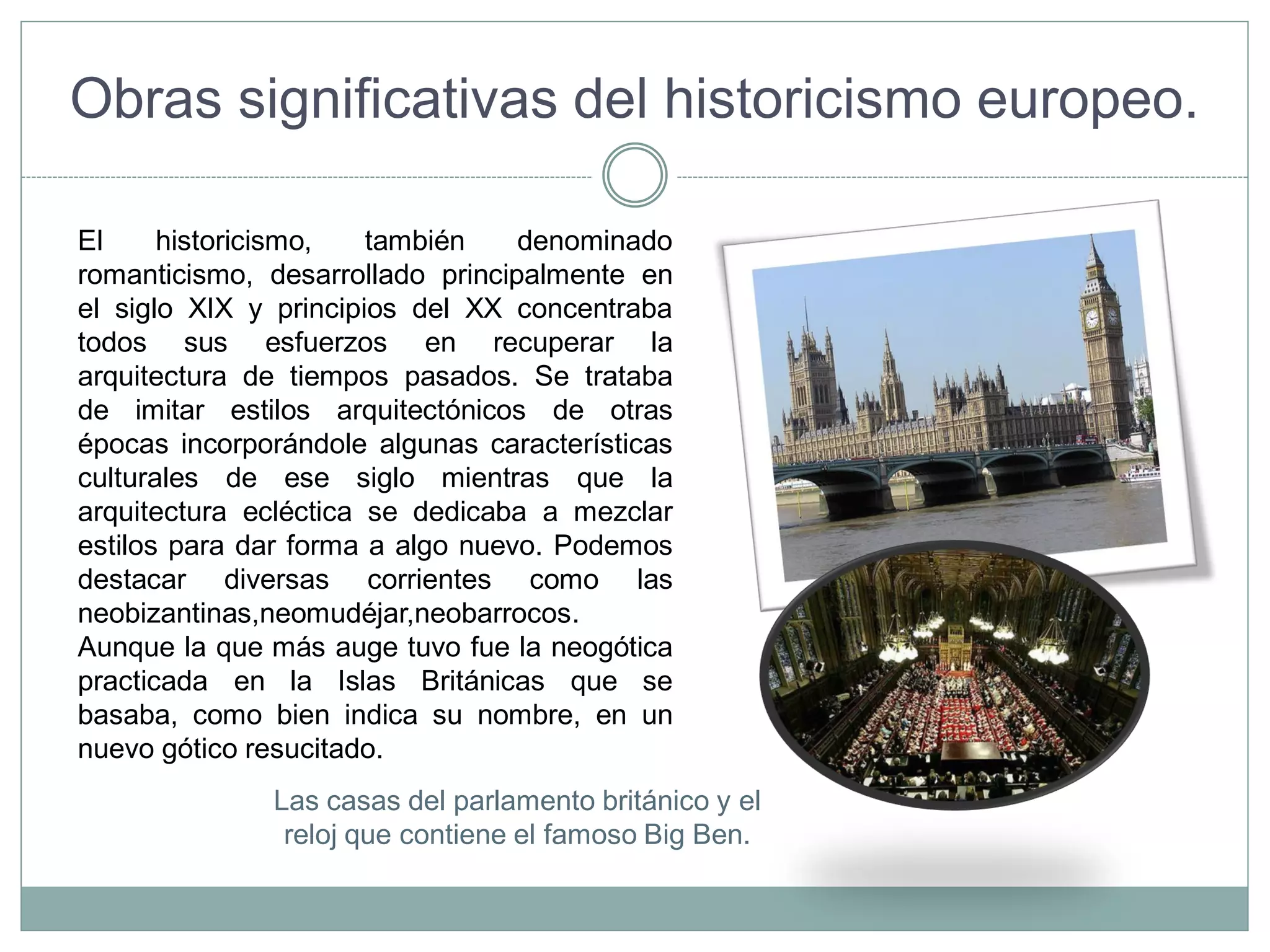 Arquitectura del eclecticismo y el art nouveau | PPT
