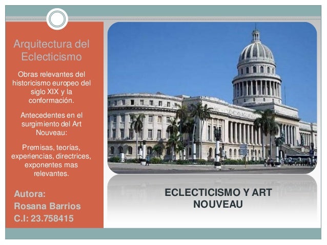 Eclecticismo Arquitectura