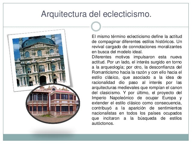 Eclecticismo Que Es