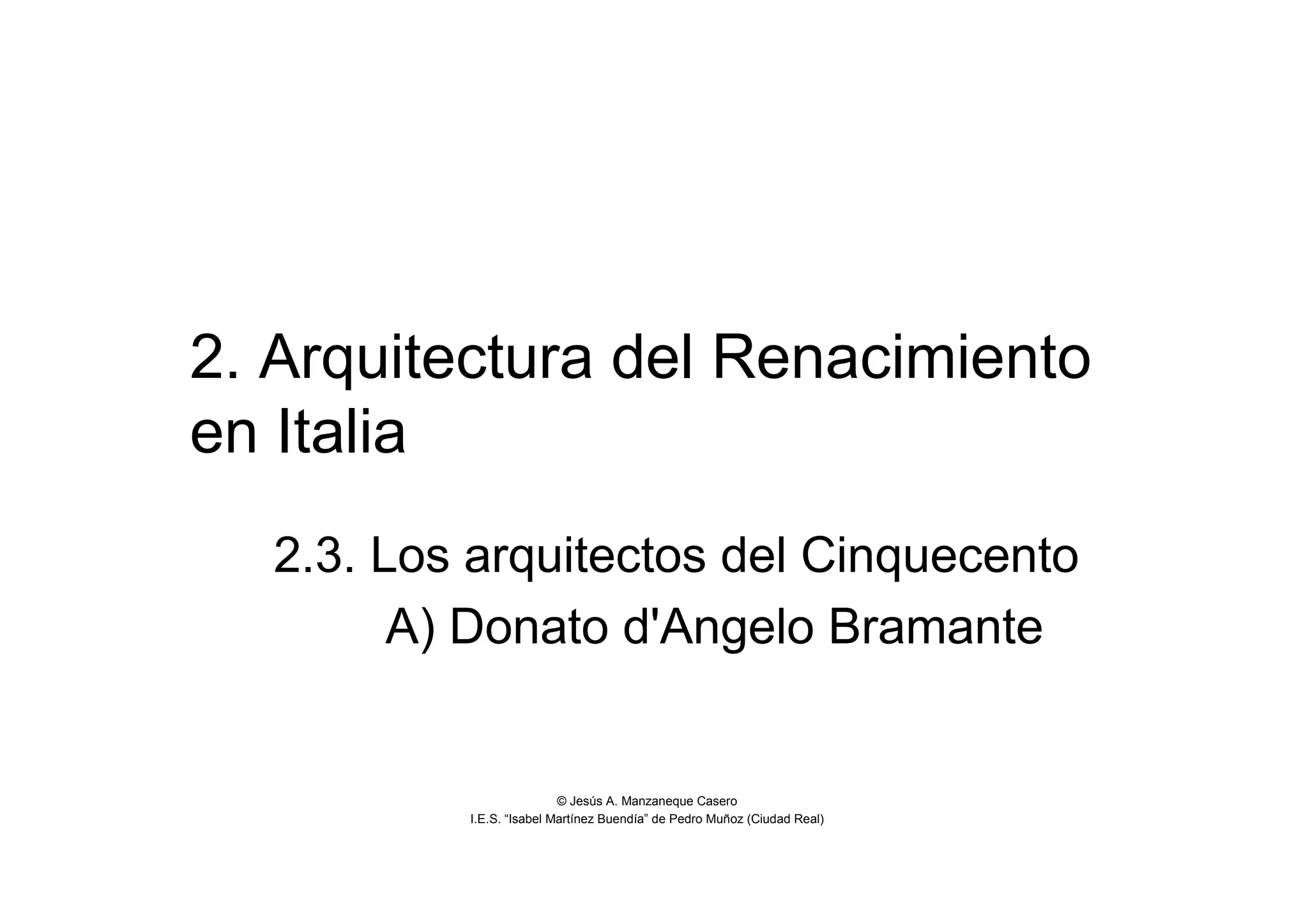 ARQUITECTURA DEL RENACIMIENTO.pdf | Christianity | Religion & Spirituality