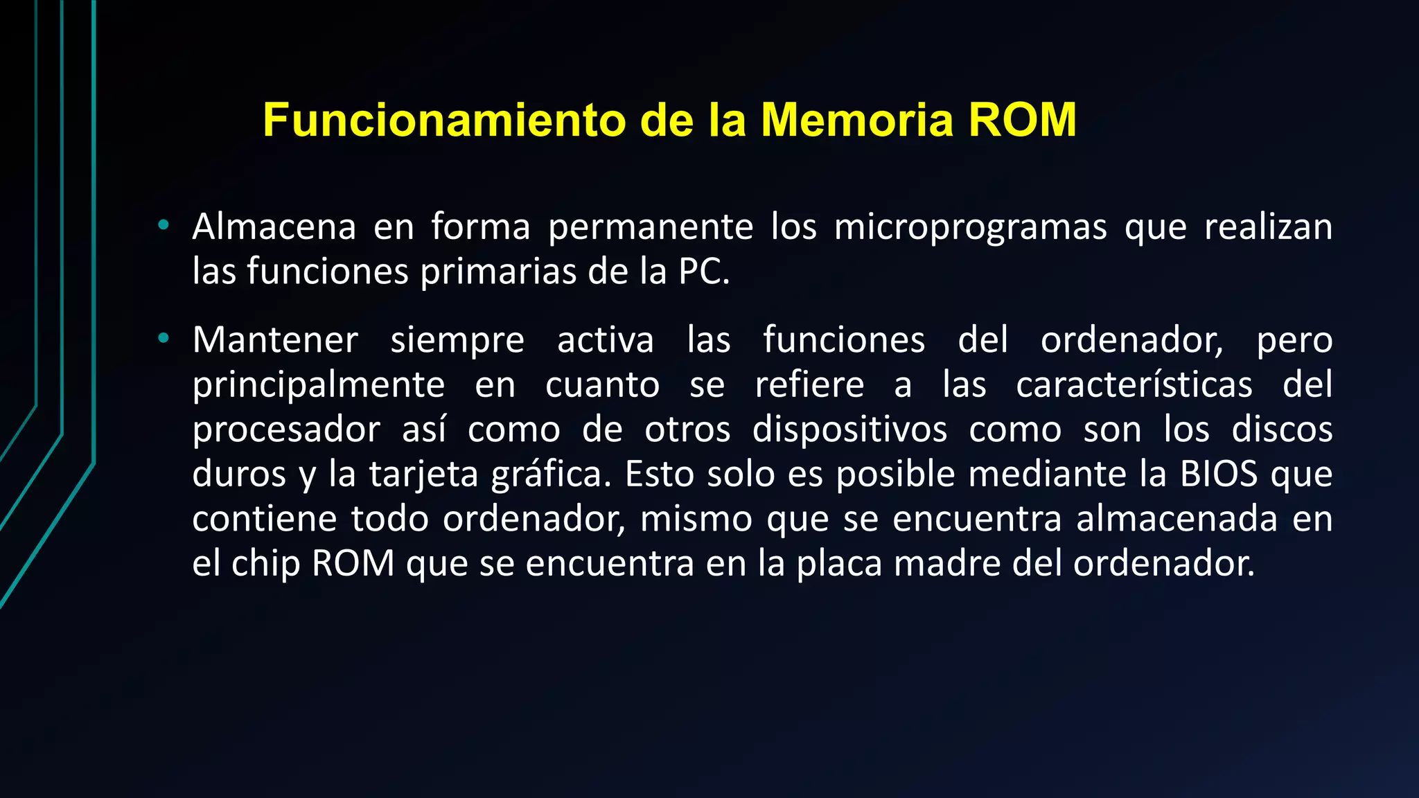 Arquitectura de memorias RAM, ROM Y CACHE | PDF