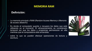 Arquitectura de memorias RAM, ROM Y CACHE | PDF