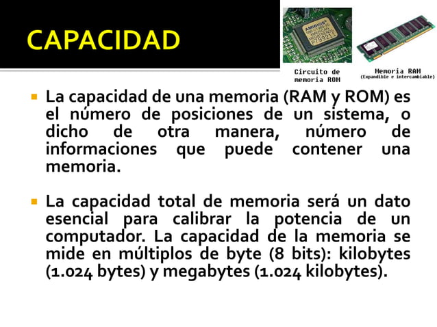 Arquitectura de memorias RAM, ROM,CACHE 2 | PPT