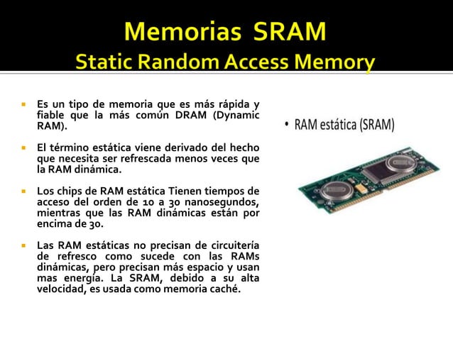 Arquitectura de memorias RAM, ROM,CACHE 2 | PPT