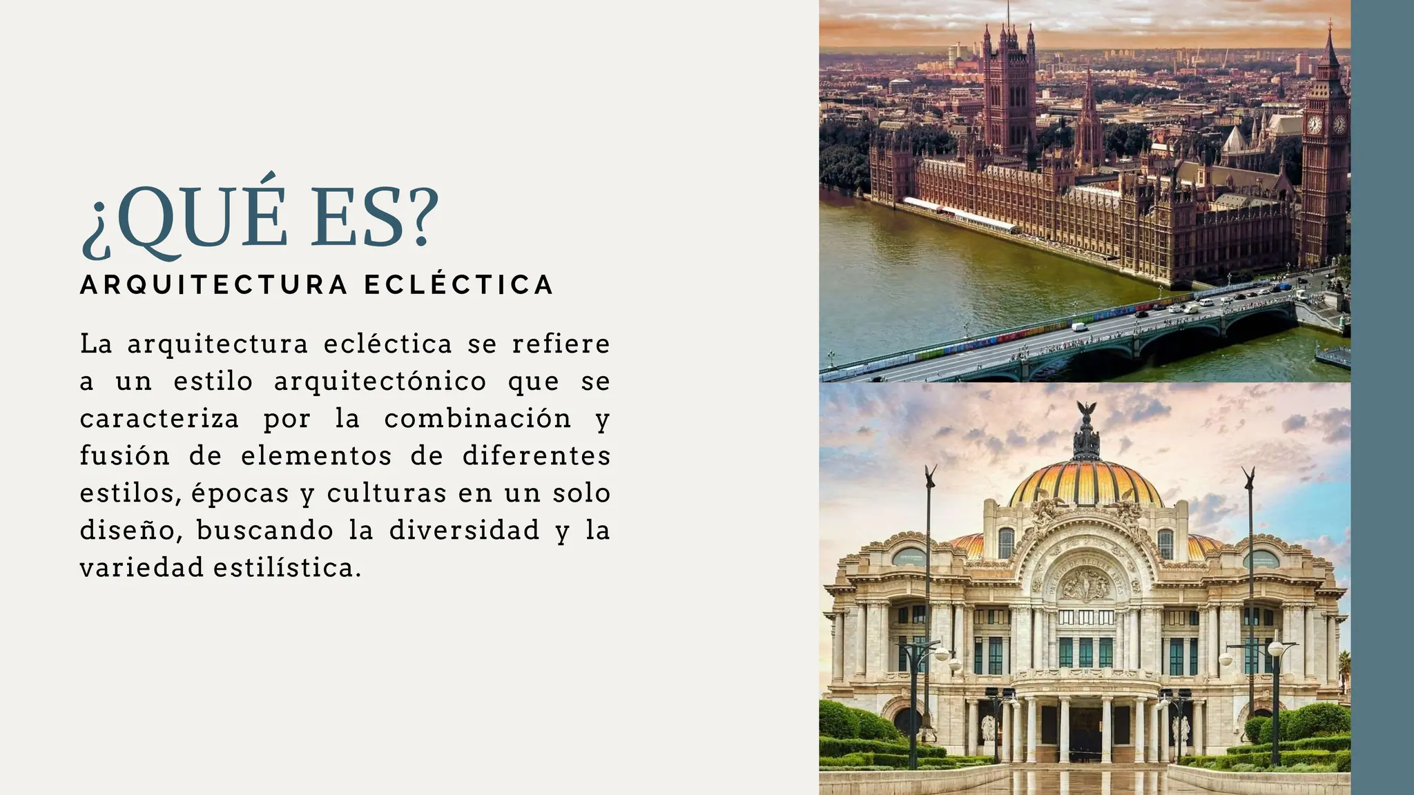 HISTORIA, ETAPAS, CARACTERÍSTICAS Y MÁS DE LA ARQUITECTURA ECLÉCTICA.pptx