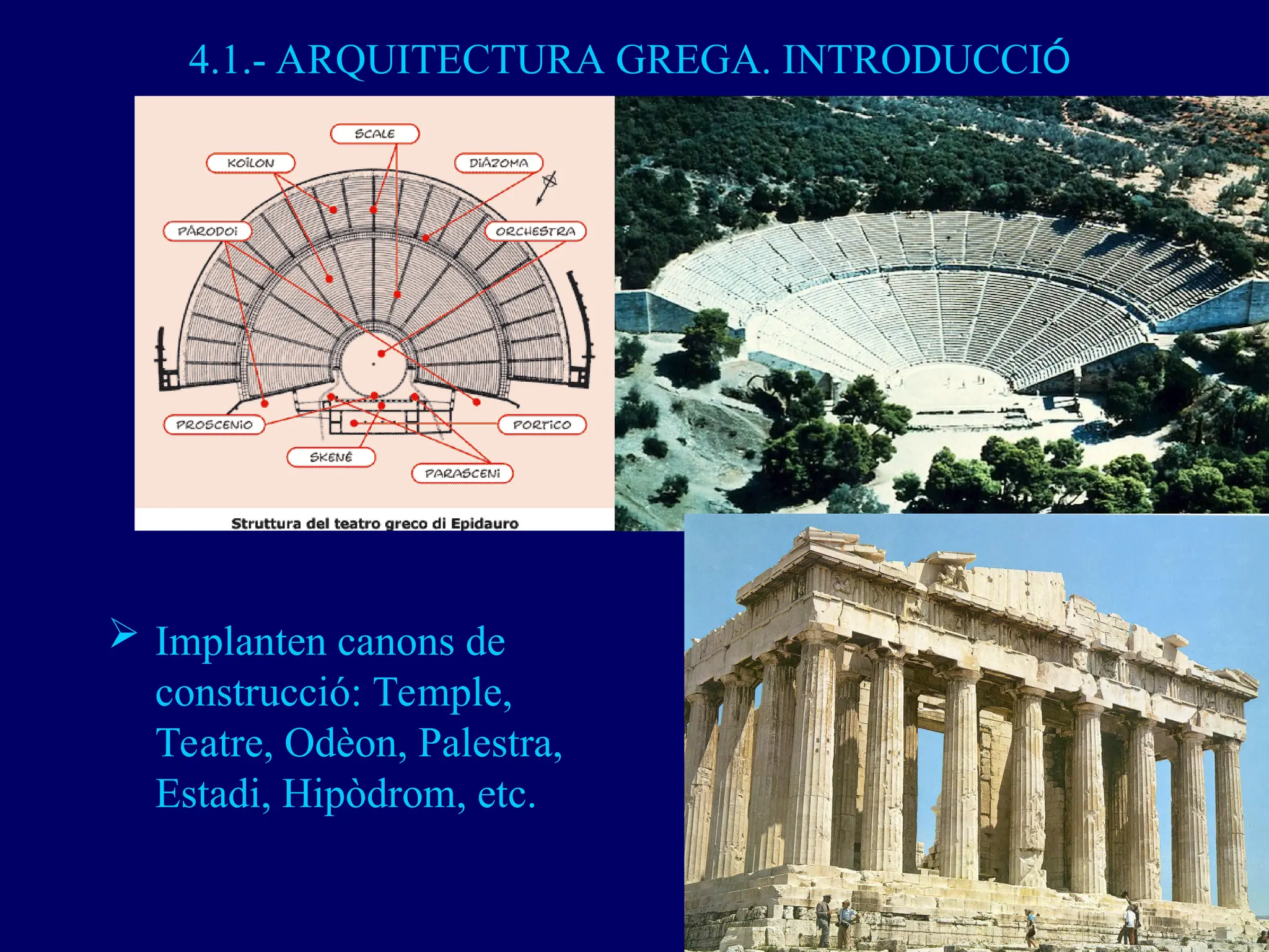 ARQUITECTURA GRIEGA.ppt donde se analizan los mejores ejemplos de la ...