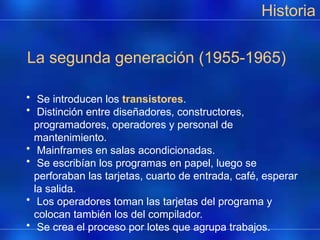 Historia de la arquitectura de computadores | PPTX