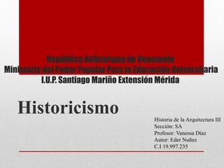 Historicismo | PPTX