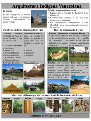 Arquitectura indígena Venezolana | PPTX