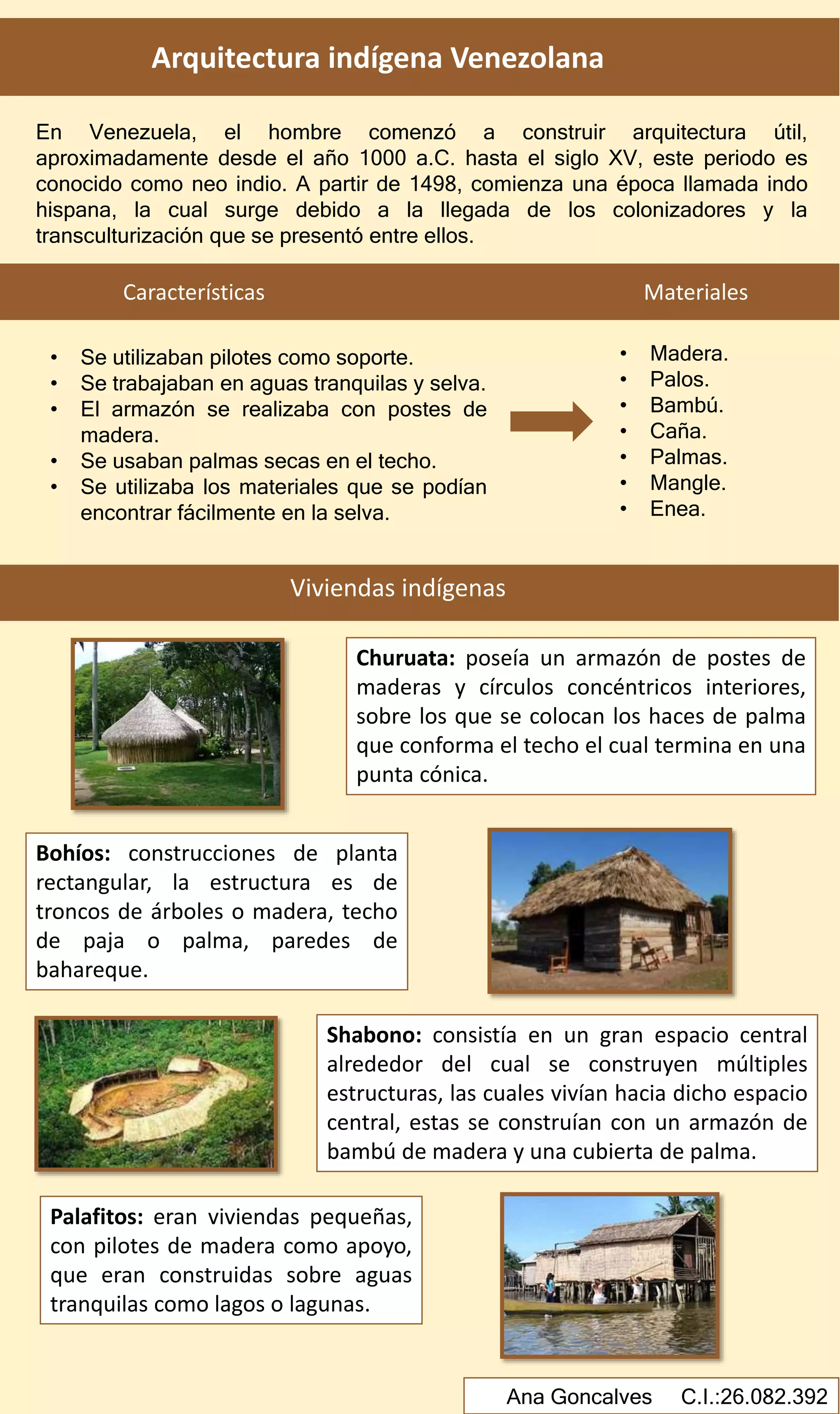 Arquitectura indigena venezolana | PPTX