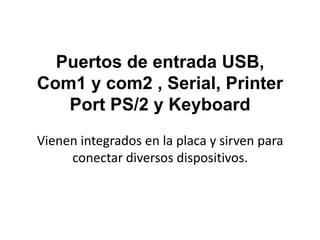 Arquitectura interna de un computador | PPTX