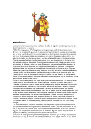 Arquitectura maya | DOCX