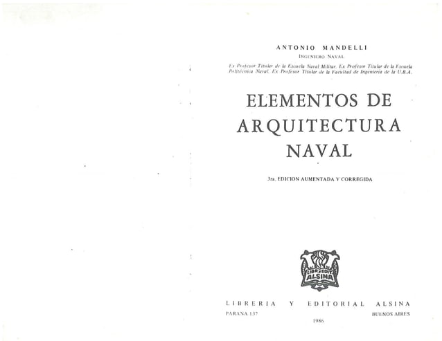 Arquitectura naval antonio_mandelli | PDF