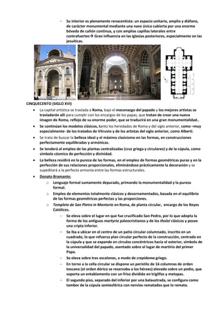Arquitectura renacentista italiana resumen | PDF