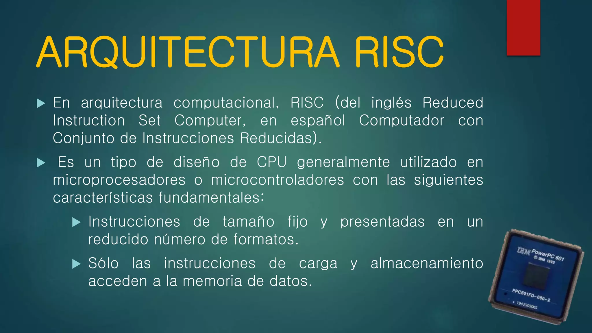 Arquitectura RISC | PPT