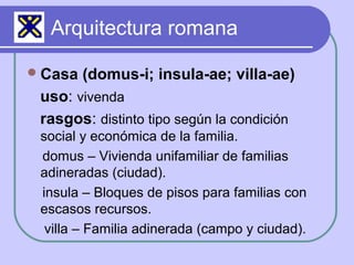 Arquitectura romana | PPS