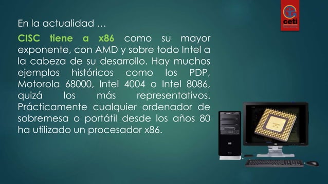 Arquitecturas risc y cisc