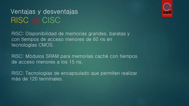Arquitecturas risc y cisc